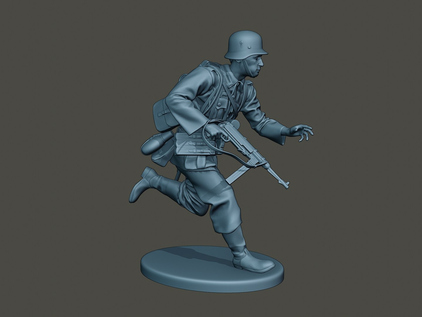 3D German Soldier Ww2 Running - TurboSquid 1468497