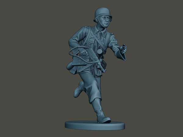 3D german soldier ww2 running - TurboSquid 1468497
