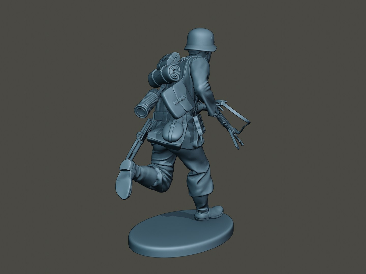 3D German Soldier Ww2 Running - TurboSquid 1468497