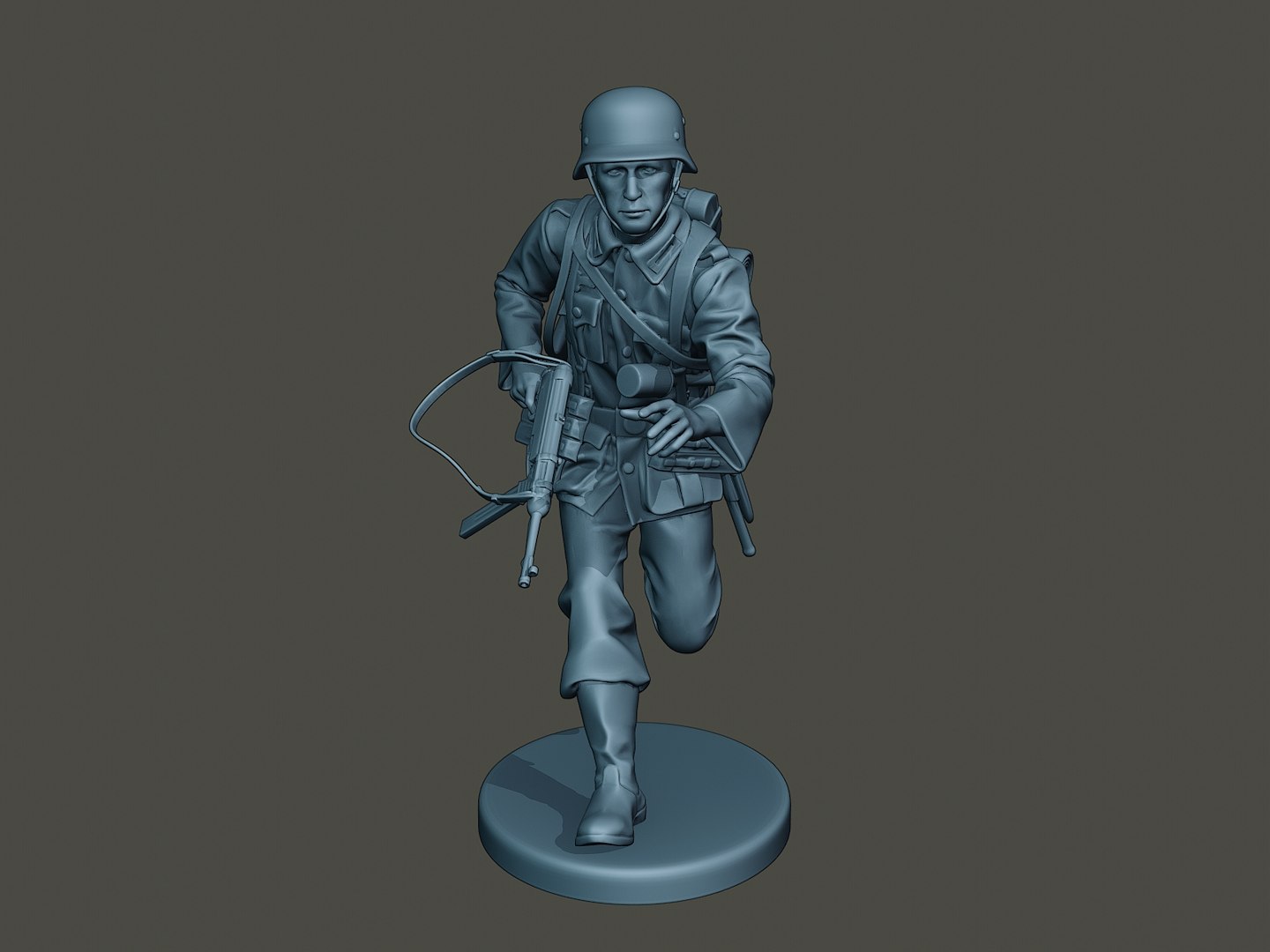 3D German Soldier Ww2 Running - TurboSquid 1468497