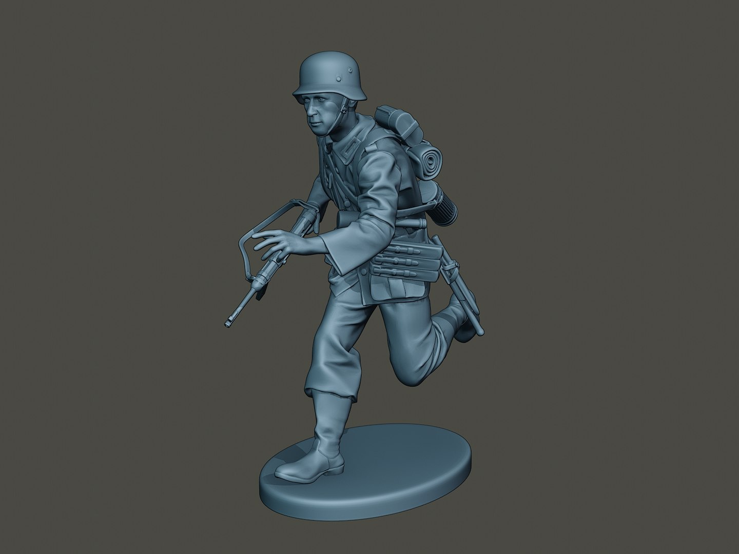 3D German Soldier Ww2 Running - TurboSquid 1468497