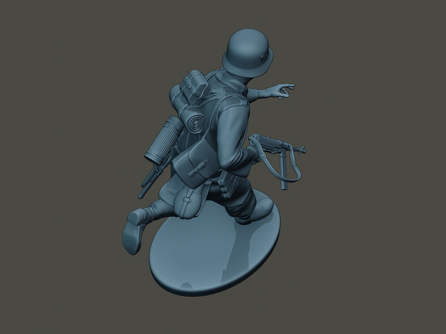 3D german soldier ww2 running - TurboSquid 1468497