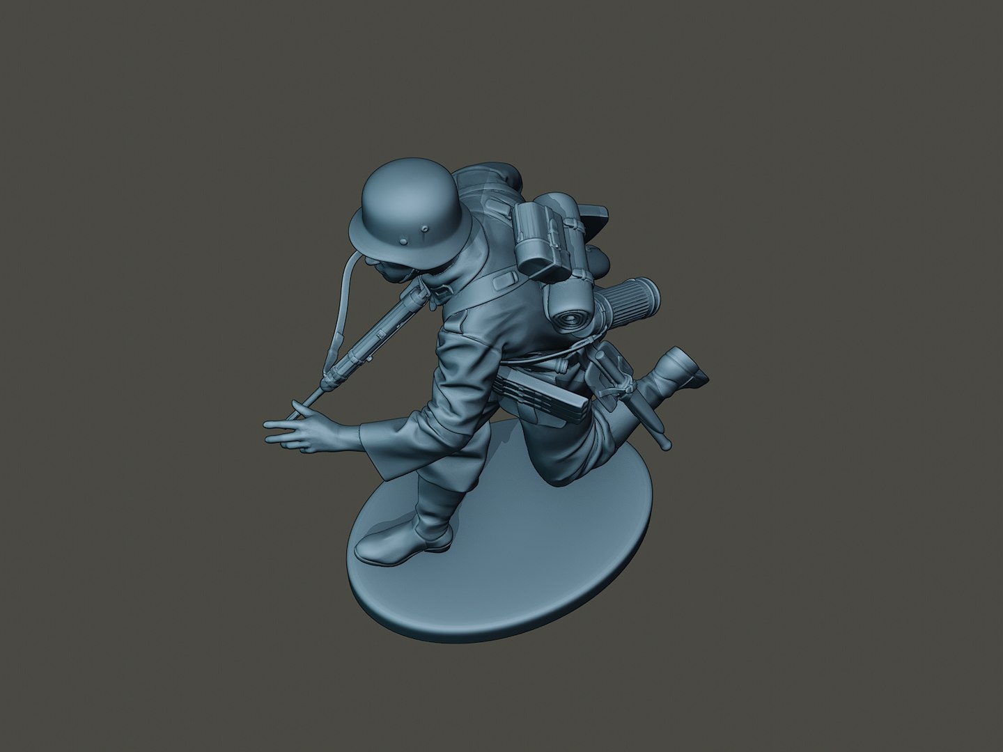 3D German Soldier Ww2 Running - TurboSquid 1468497