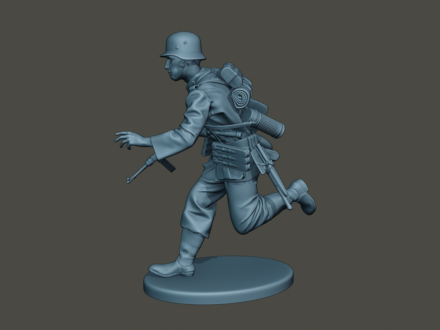 3D German Soldier Ww2 Running - TurboSquid 1468497