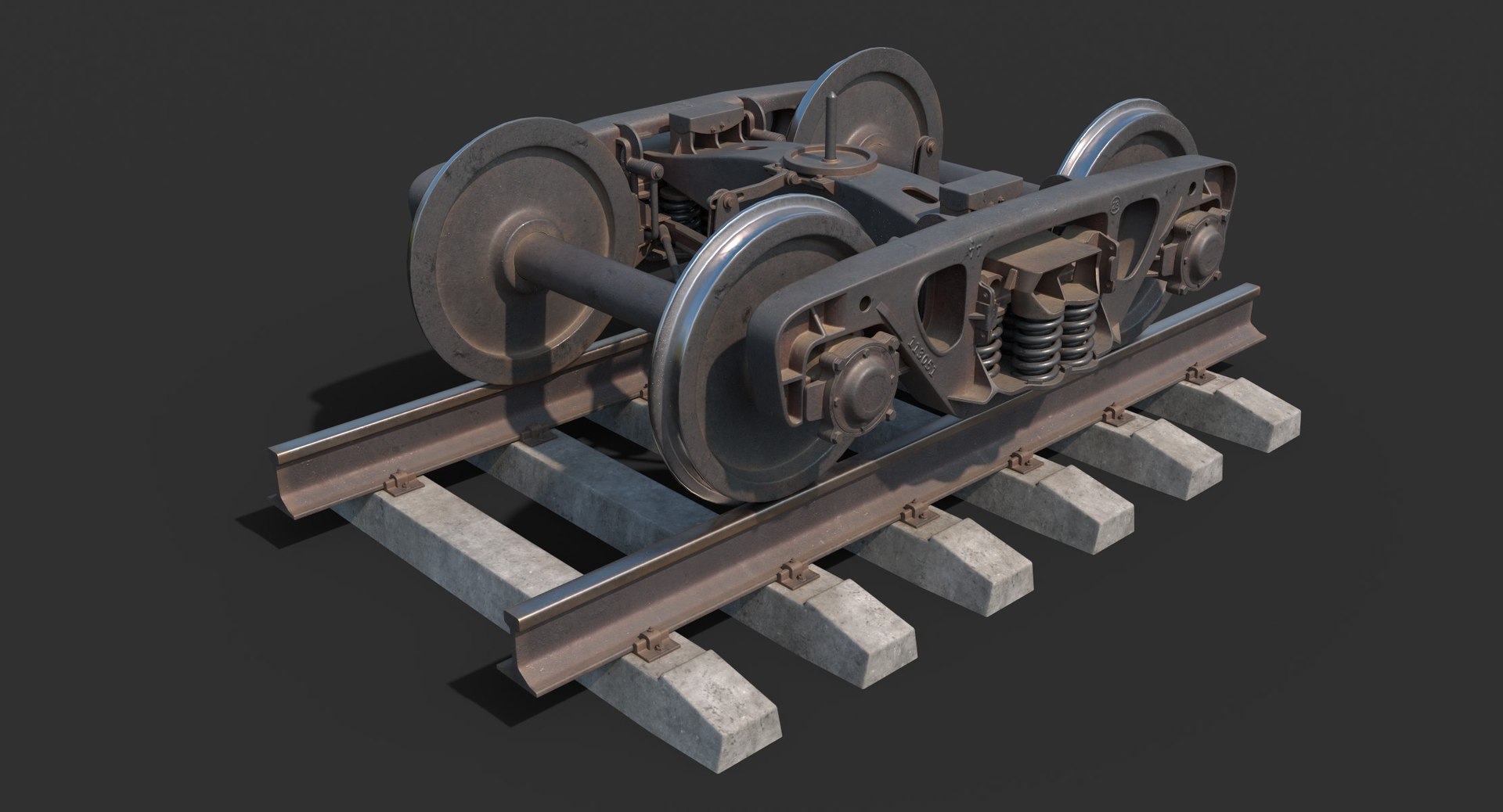Bogie 18-100 Rusty 3D Model - TurboSquid 1375204