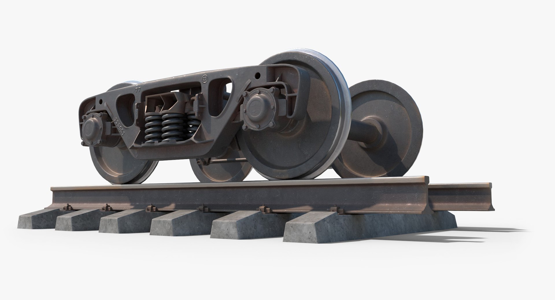 Bogie 18-100 Rusty 3D Model - TurboSquid 1375204