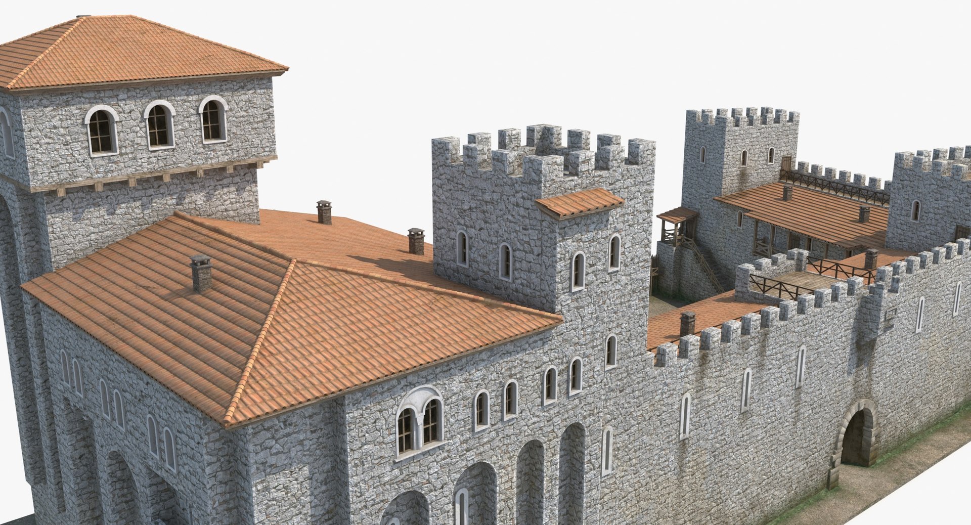 Medieval Stronghold 01 3D Model - TurboSquid 2096136