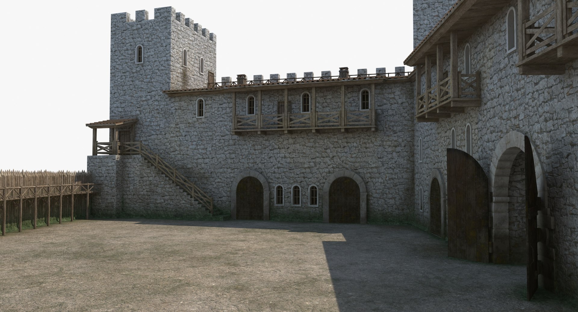 Medieval Stronghold 01 3D Model - TurboSquid 2096136