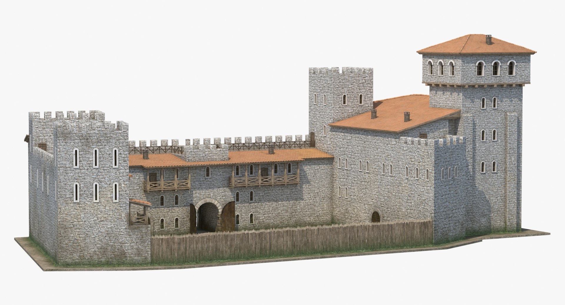 Medieval Stronghold 01 3D Model - TurboSquid 2096136