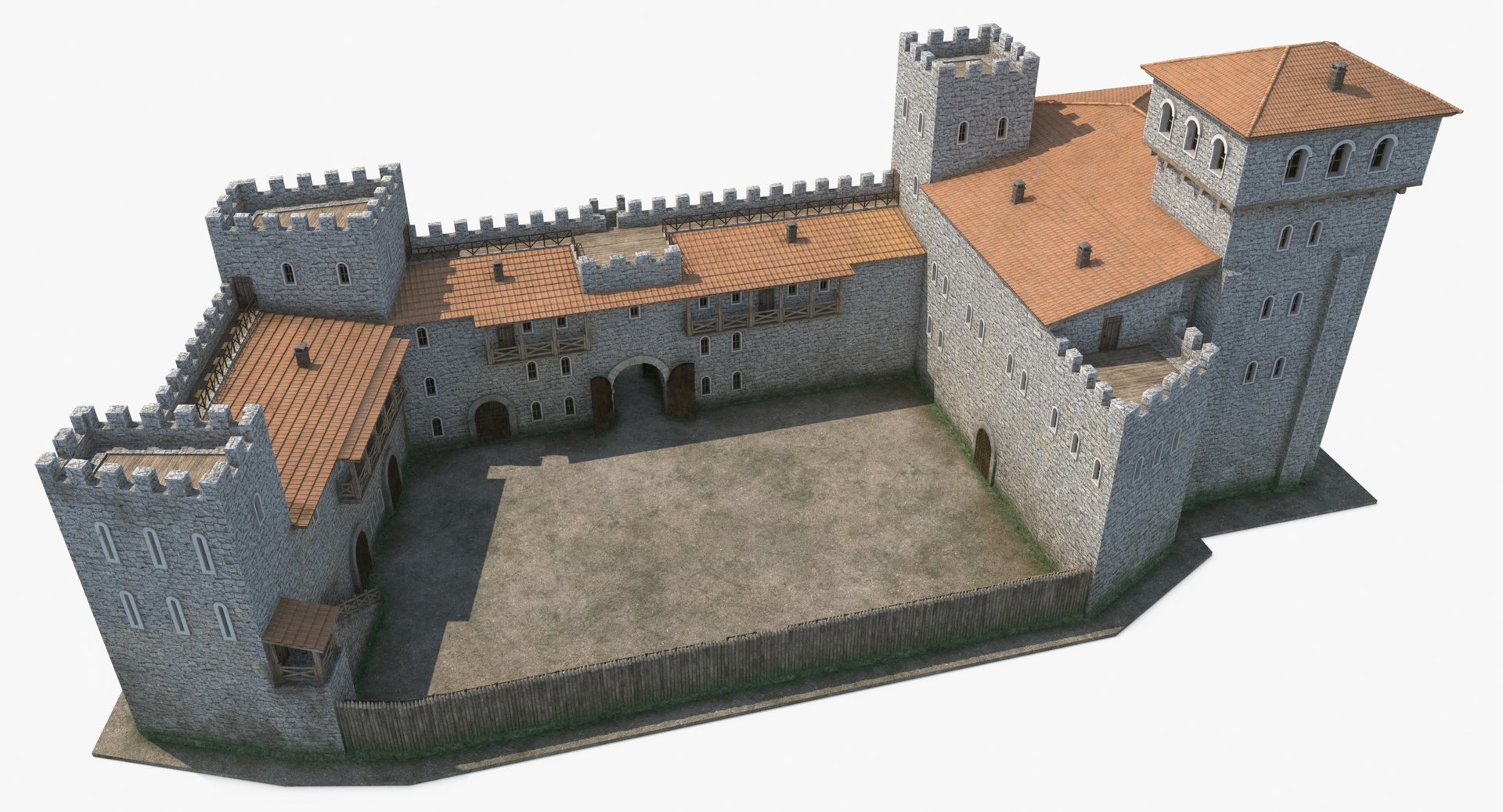 Medieval Stronghold 01 3D Model - TurboSquid 2096136