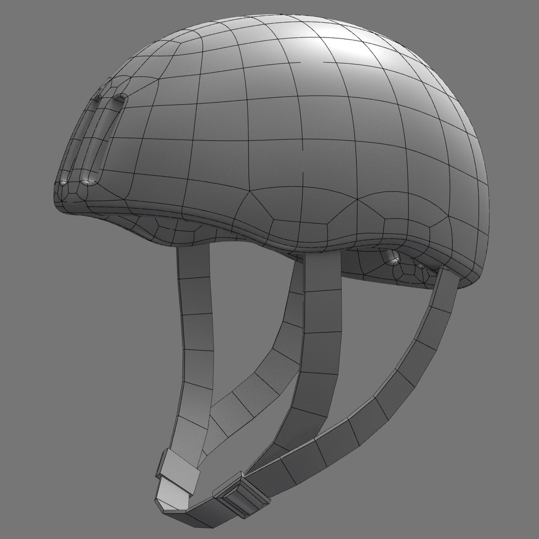 Realistic Bicycle Helmet 3d Model