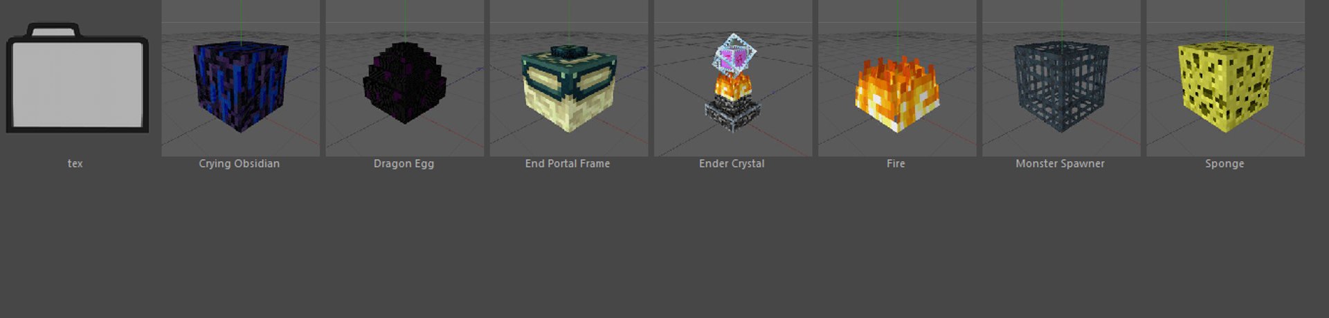 Minecraft Pack 3d Model