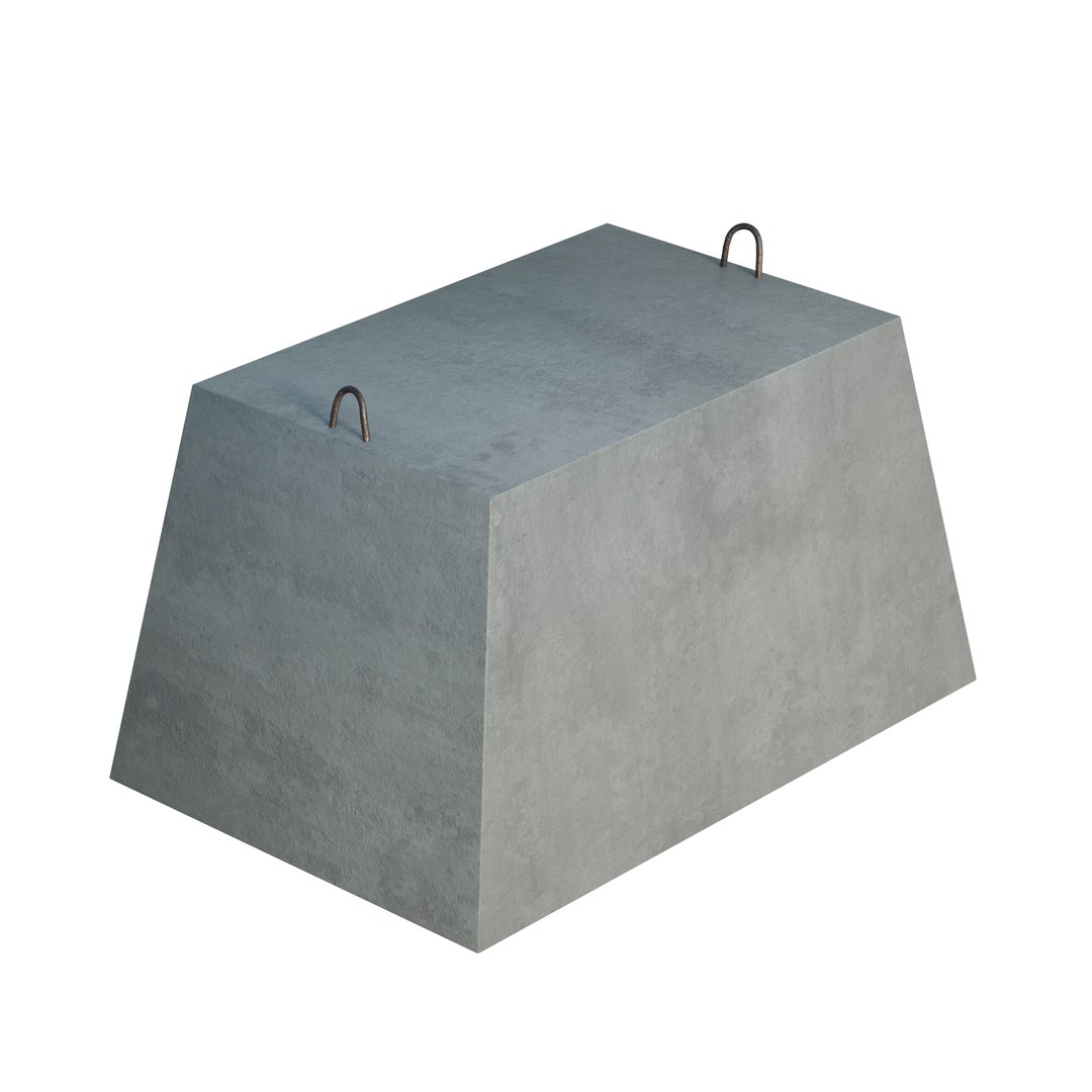 3D Concrete Block Model - TurboSquid 2292985