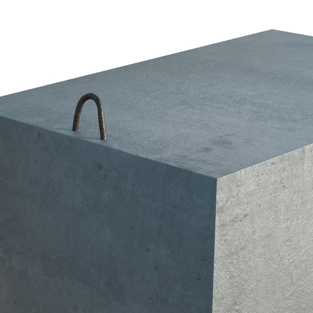 3D Concrete Block Model - TurboSquid 2292985