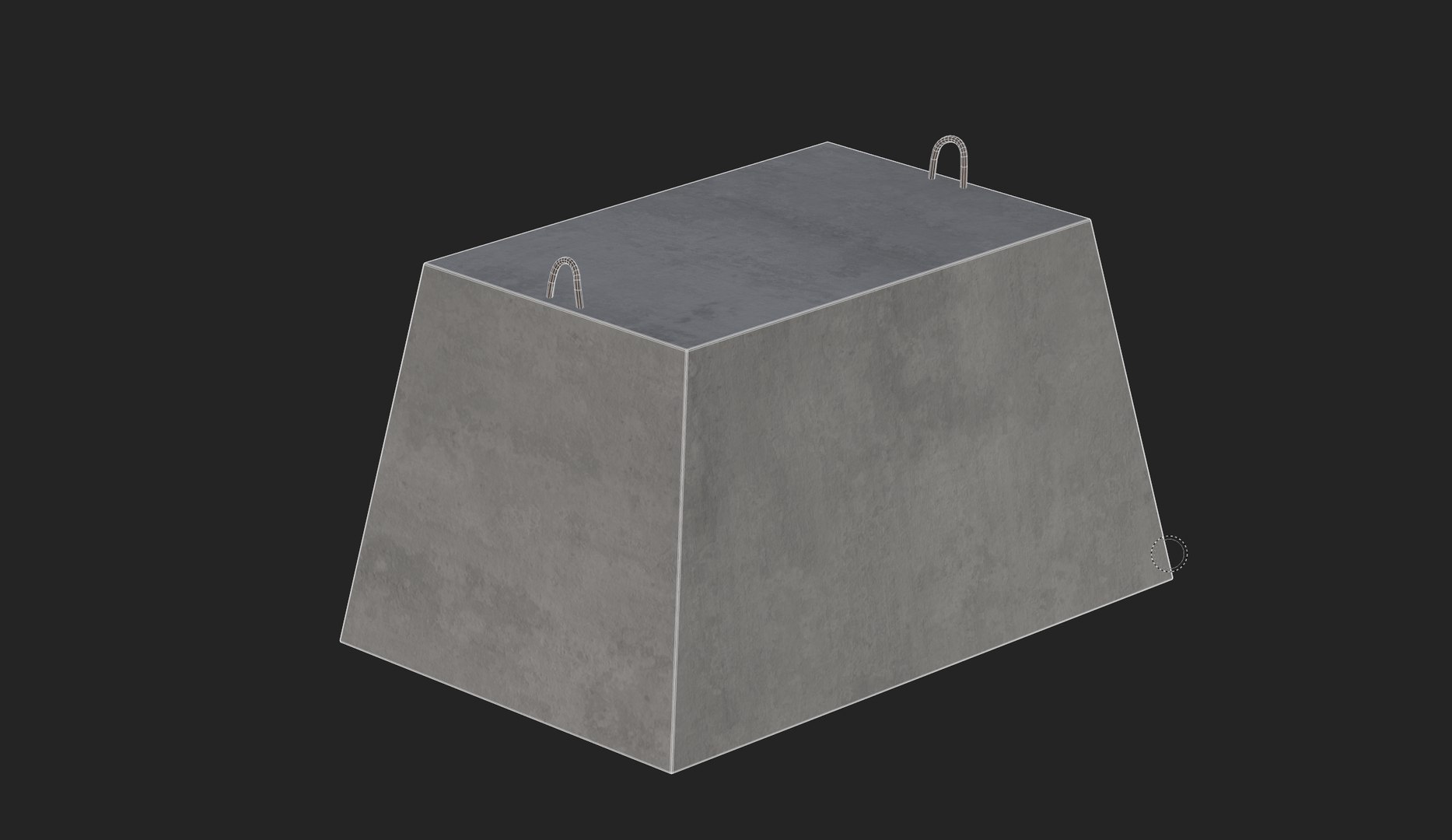 3D Concrete Block Model - TurboSquid 2292985