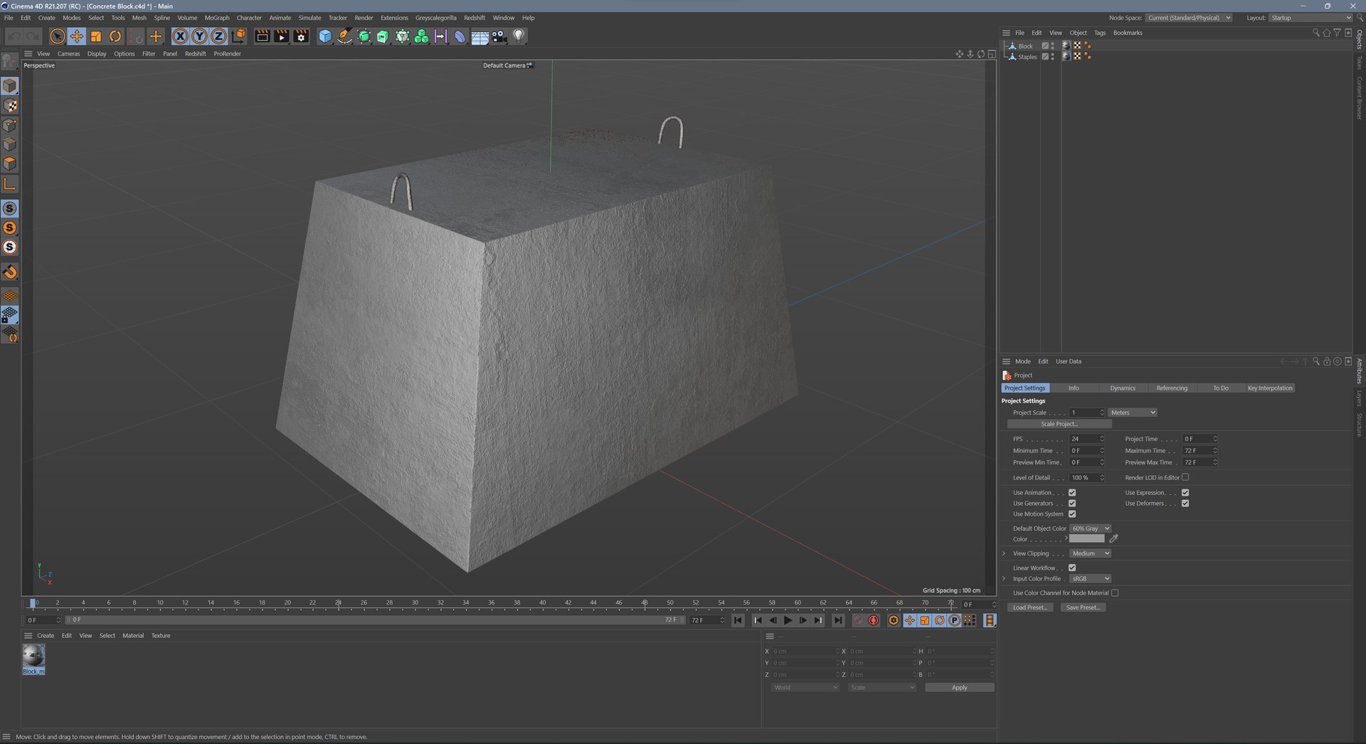 3D Concrete Block Model - TurboSquid 2292985
