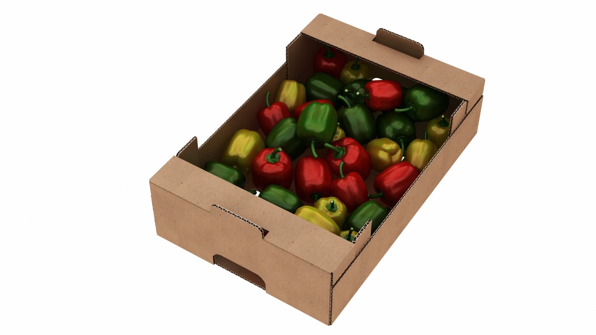 Fruit Cardboard Box Withs Model - TurboSquid 1540933