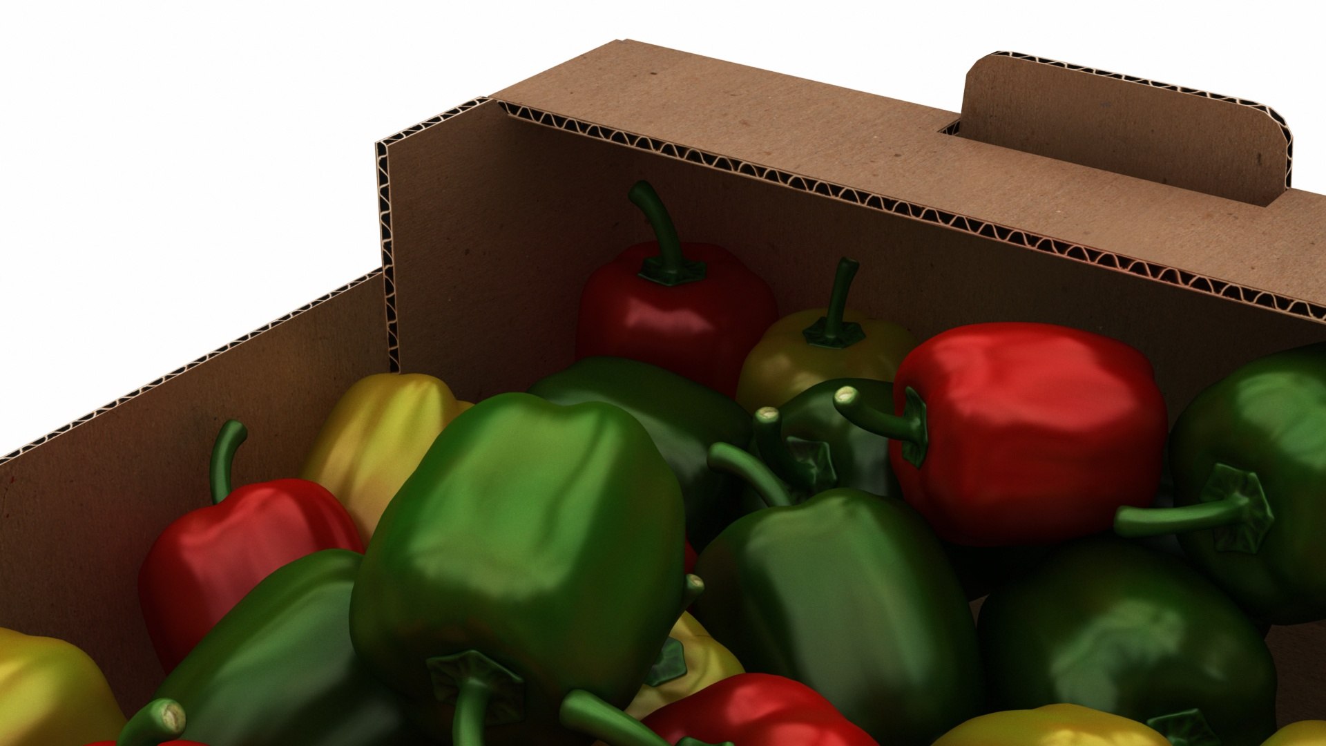 Fruit Cardboard Box Withs Model - TurboSquid 1540933