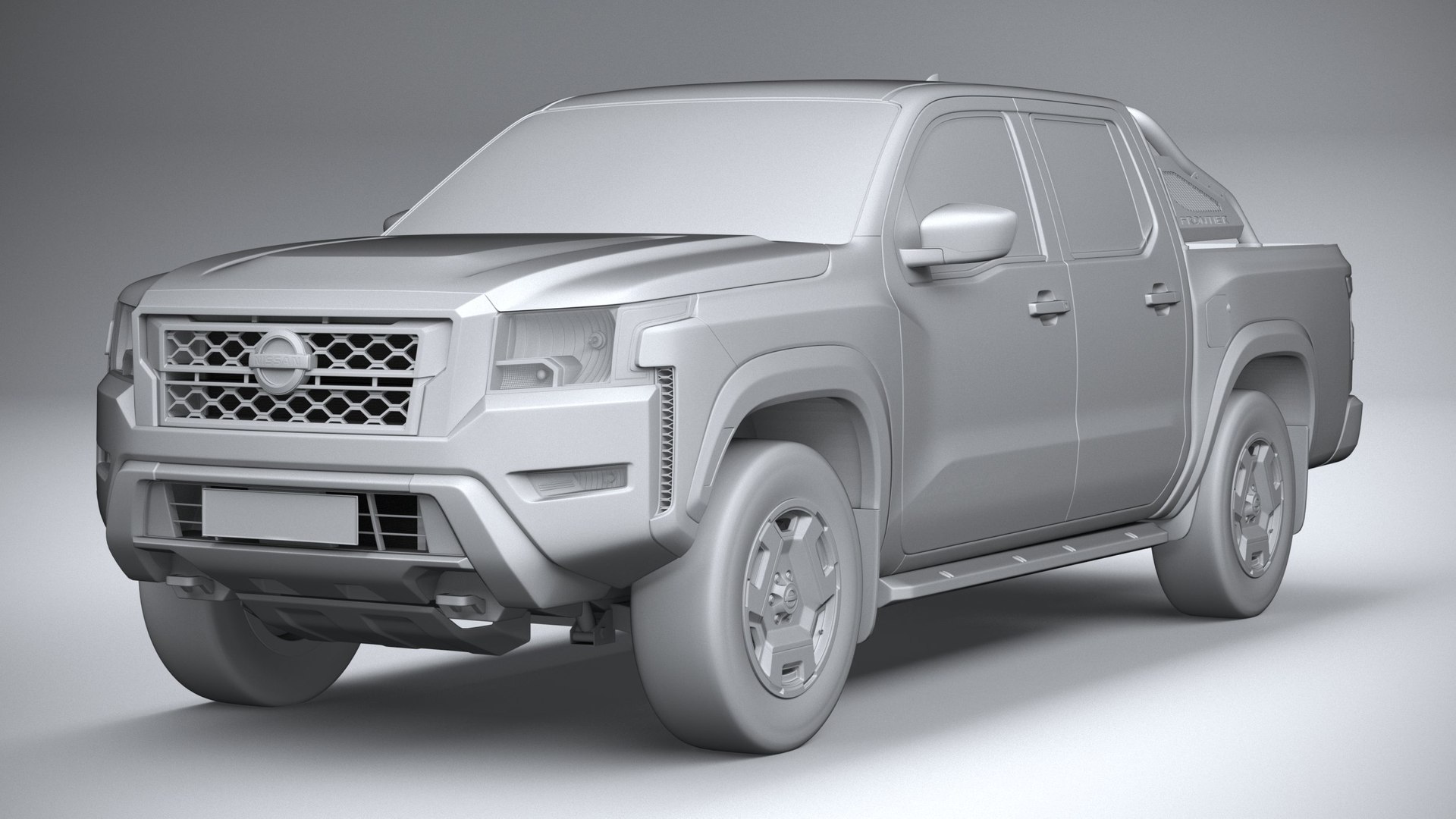 Nissan Frontier Hardbody 2024 3D model - TurboSquid 2146301
