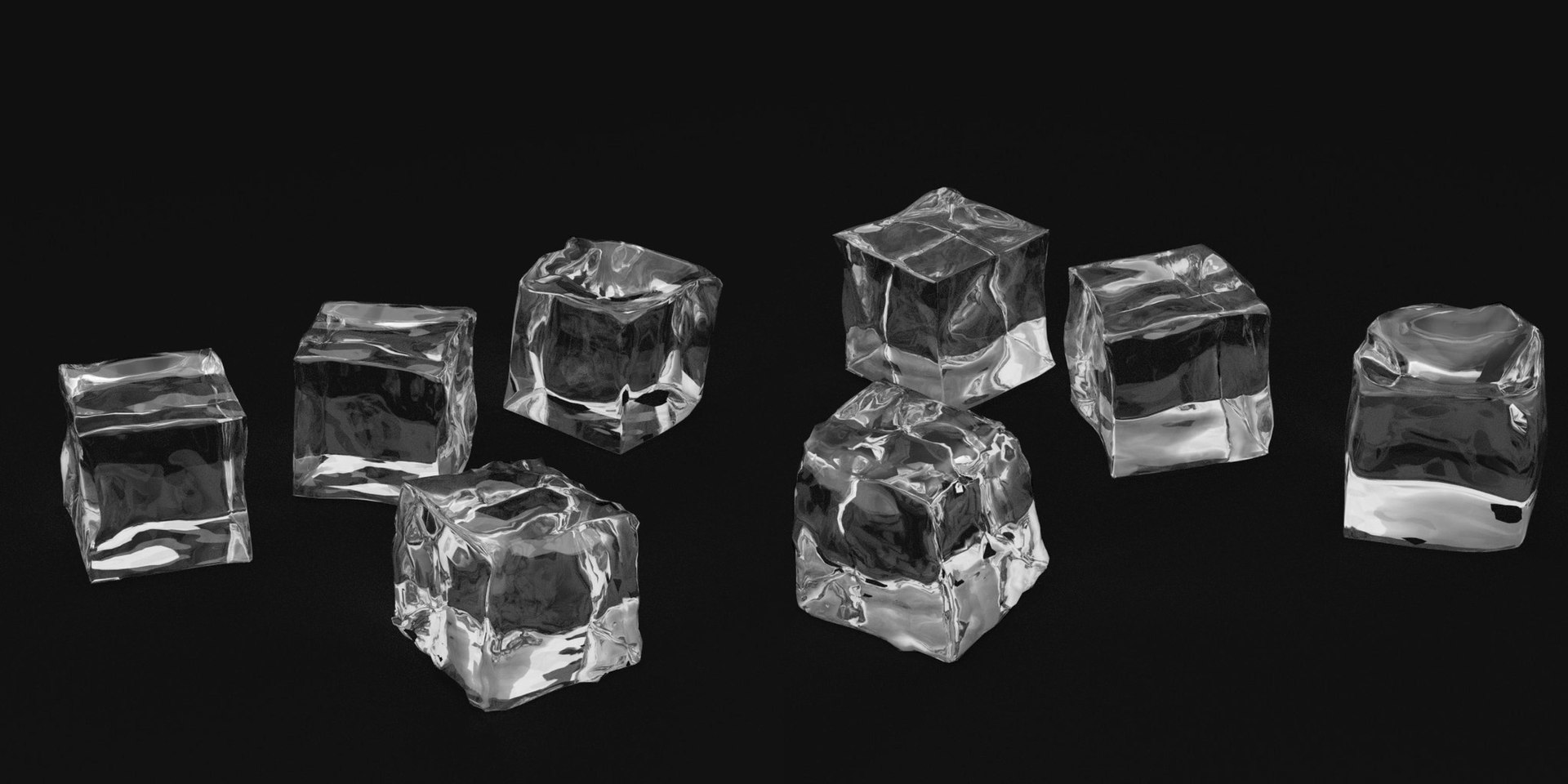 3D Ice Cubes - TurboSquid 1584237