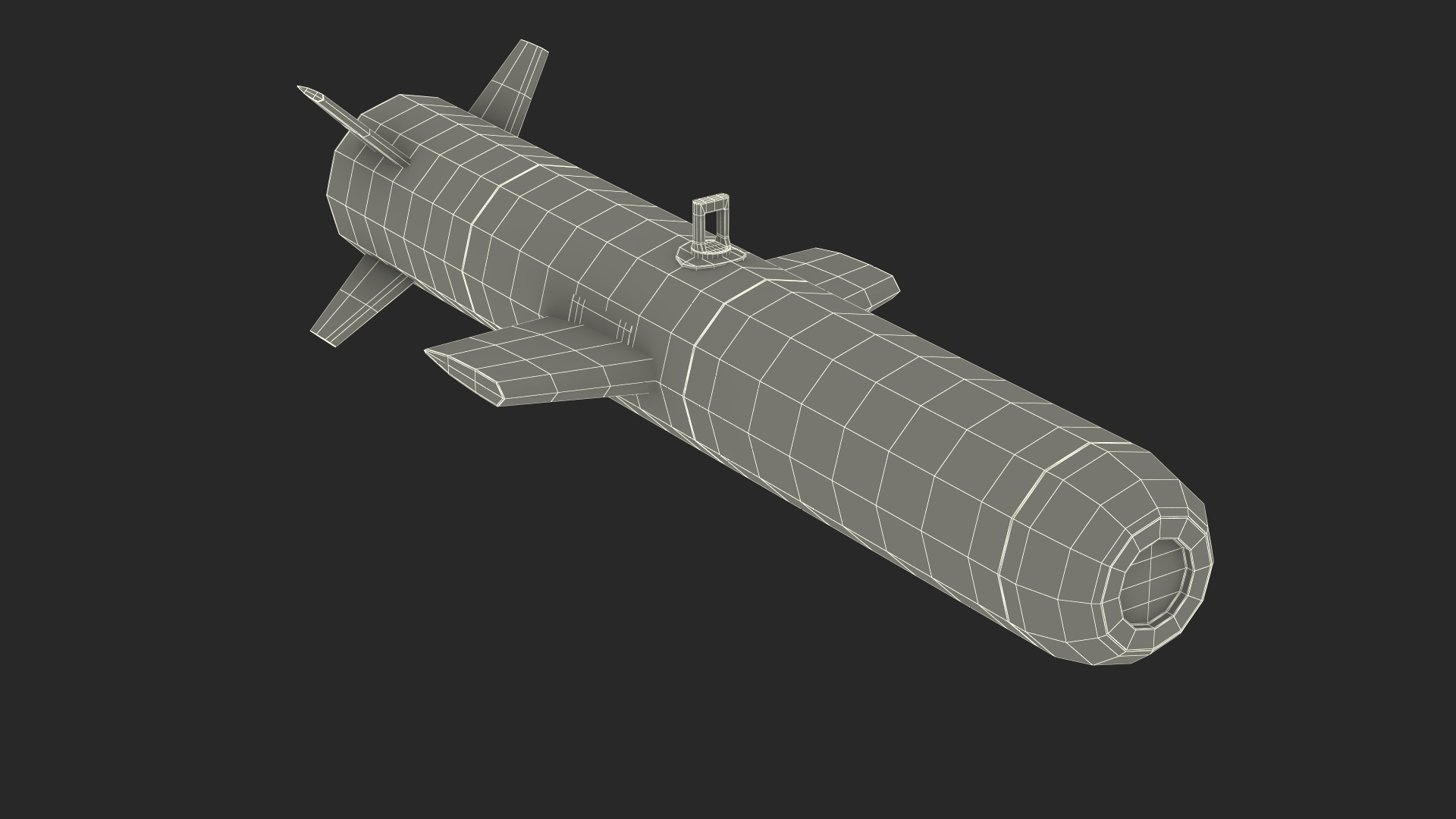 Laser Guided Miniature Munition Rocket 3D Model - TurboSquid 2133390