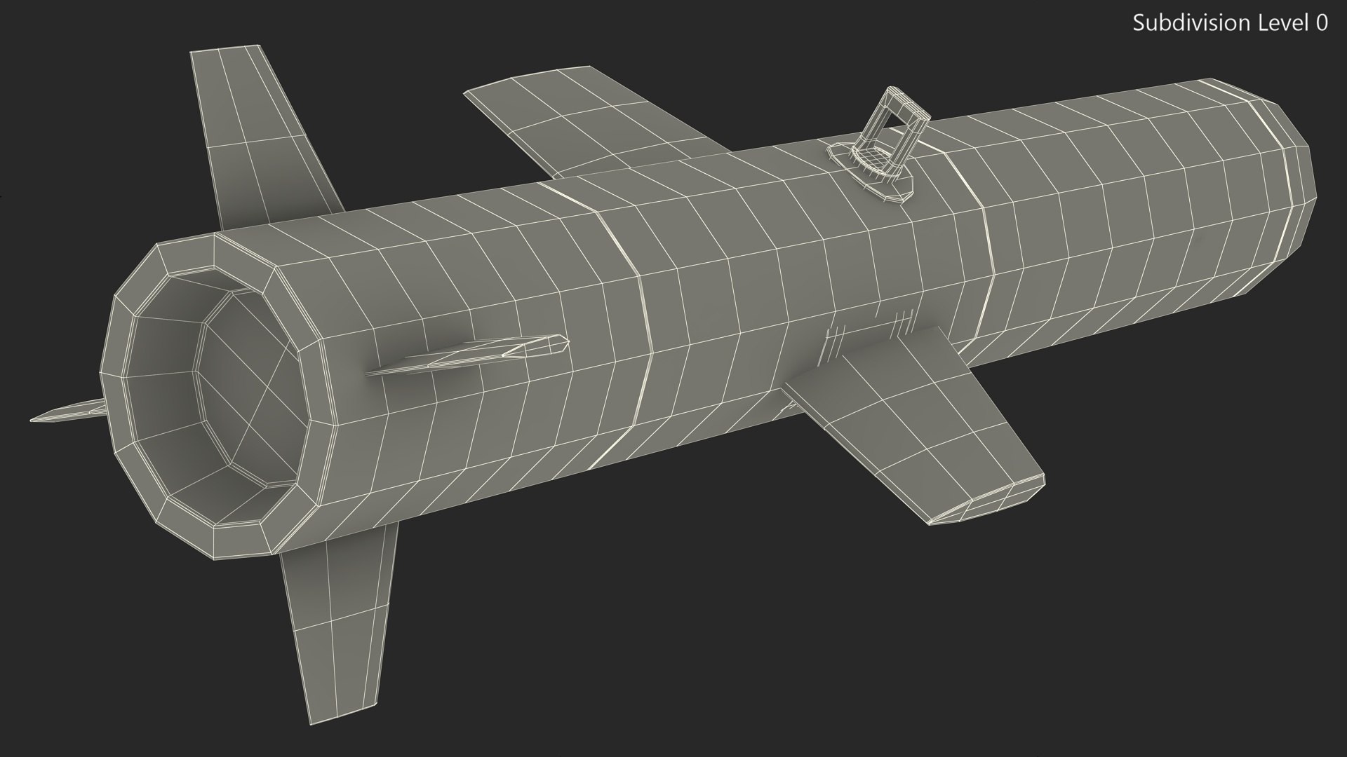 Laser Guided Miniature Munition Rocket 3D Model - TurboSquid 2133390