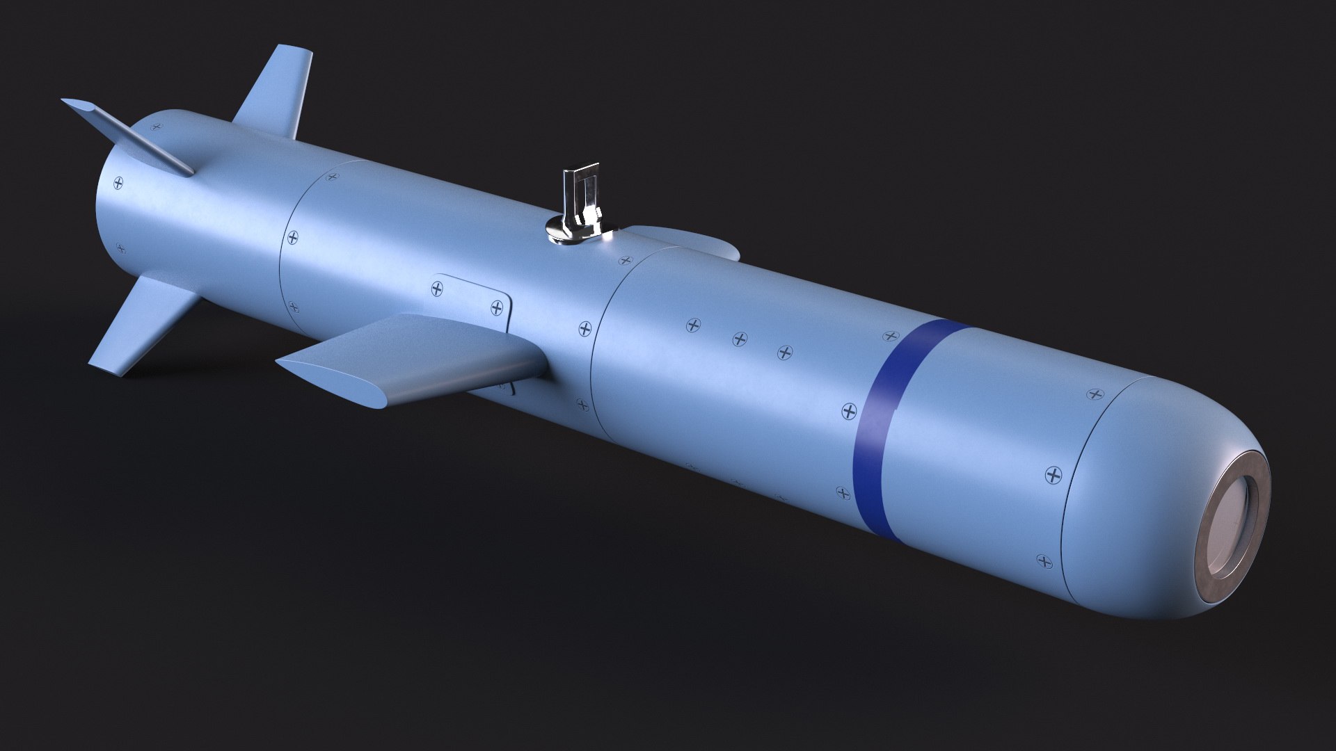 Laser Guided Miniature Munition Rocket 3D Model - TurboSquid 2133390