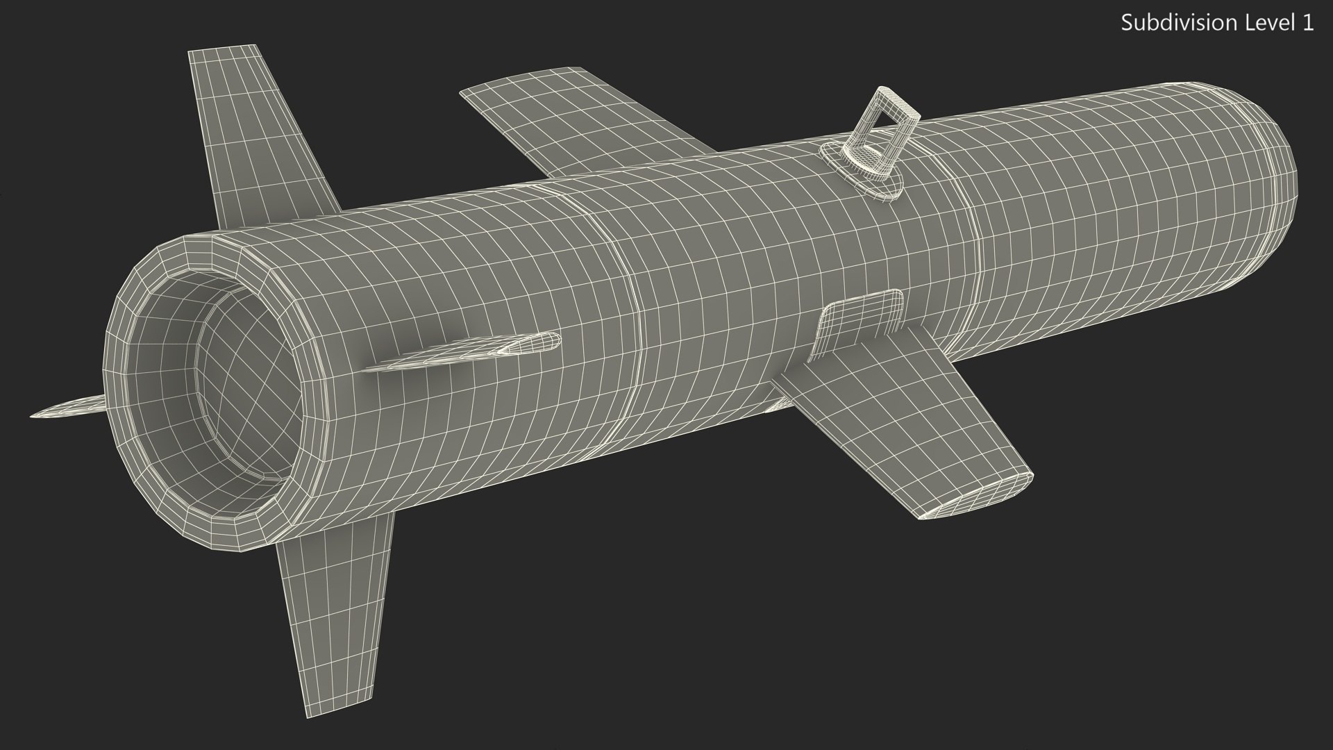 Laser Guided Miniature Munition Rocket 3D Model - TurboSquid 2133390