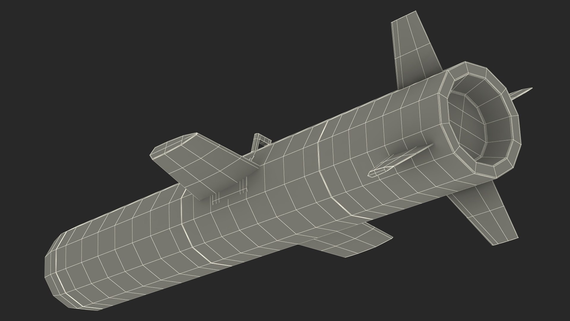 Laser Guided Miniature Munition Rocket 3D Model - TurboSquid 2133390