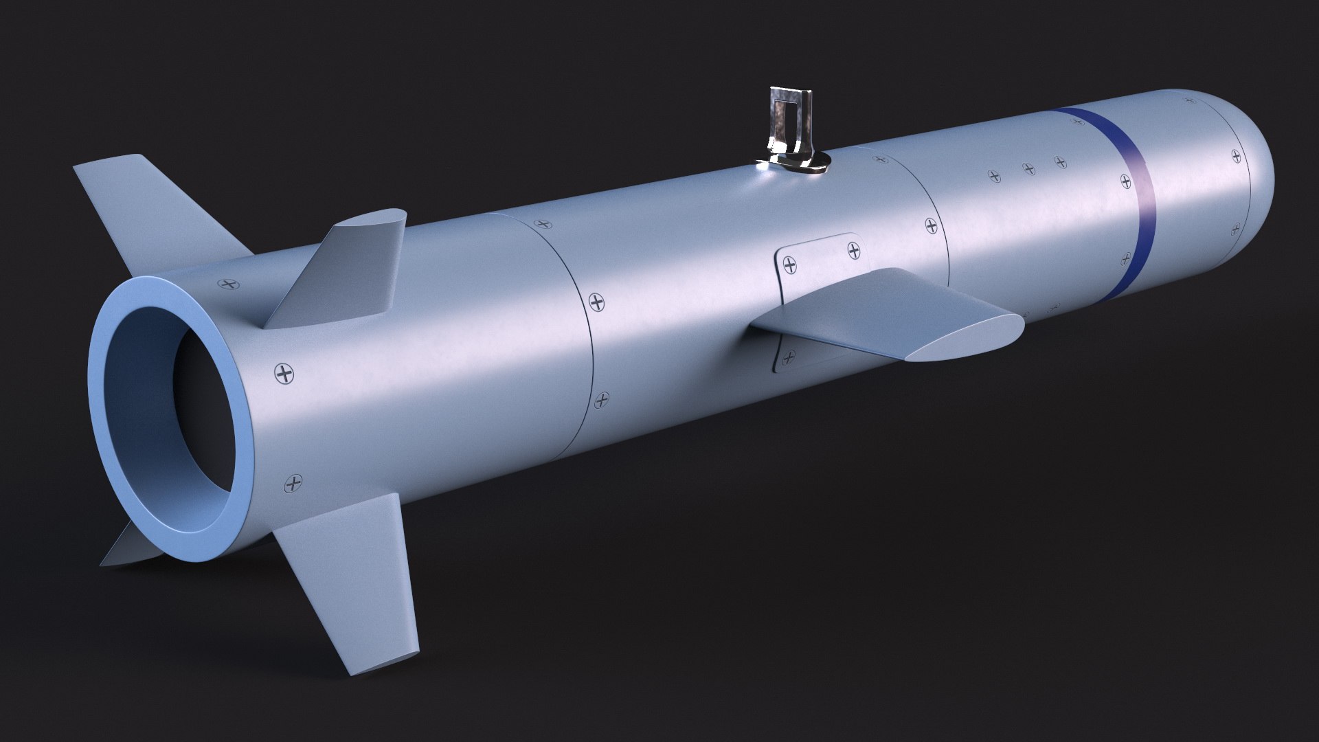 Laser Guided Miniature Munition Rocket 3D Model - TurboSquid 2133390