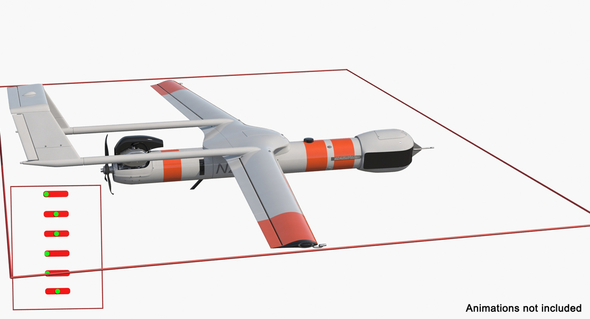 Scaneagle 3 Uav Rigged 3D Model - TurboSquid 1333926