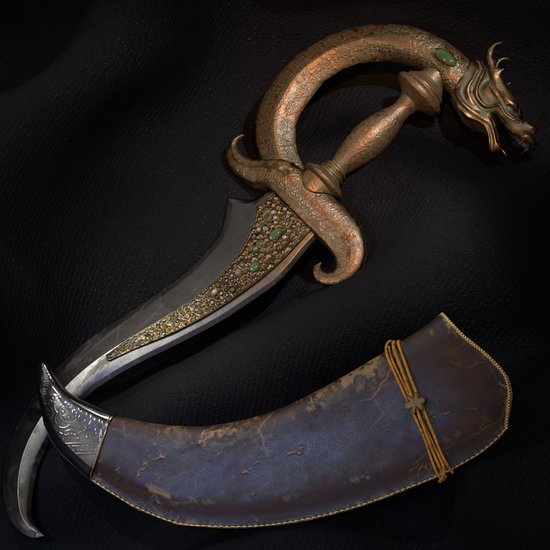 3D Model Gluttony Dagger - TurboSquid 2381499