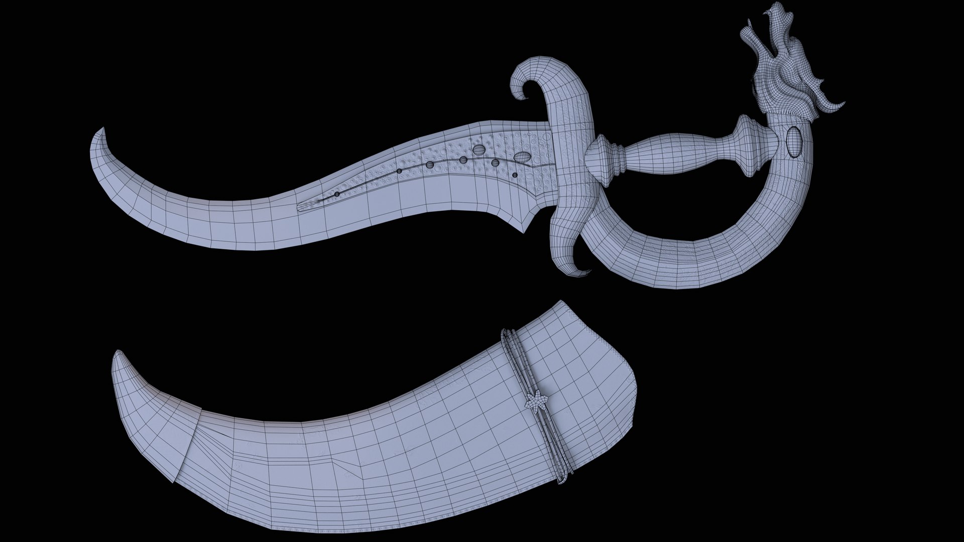 3D Model Gluttony Dagger - TurboSquid 2381499