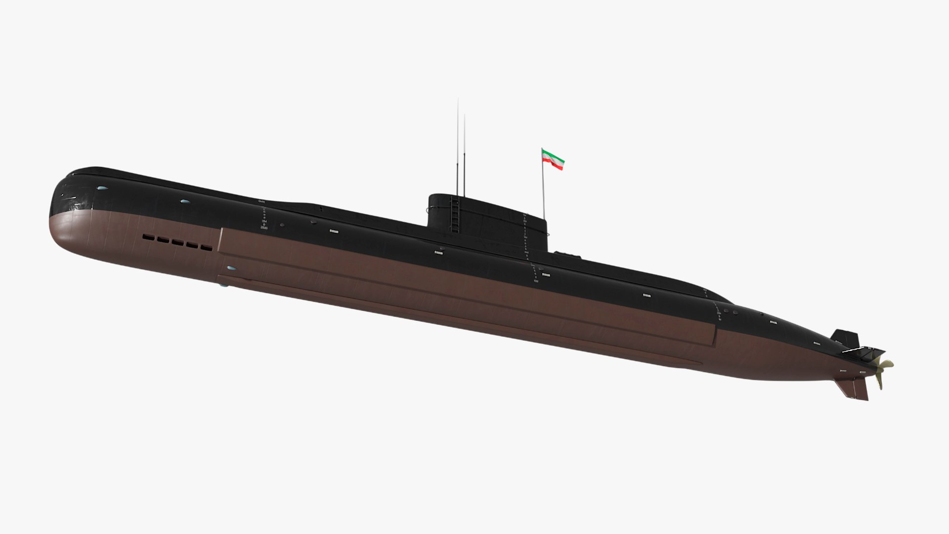 Iranian Fateh Semi Heavy Submarine 3D Model - TurboSquid 2302419