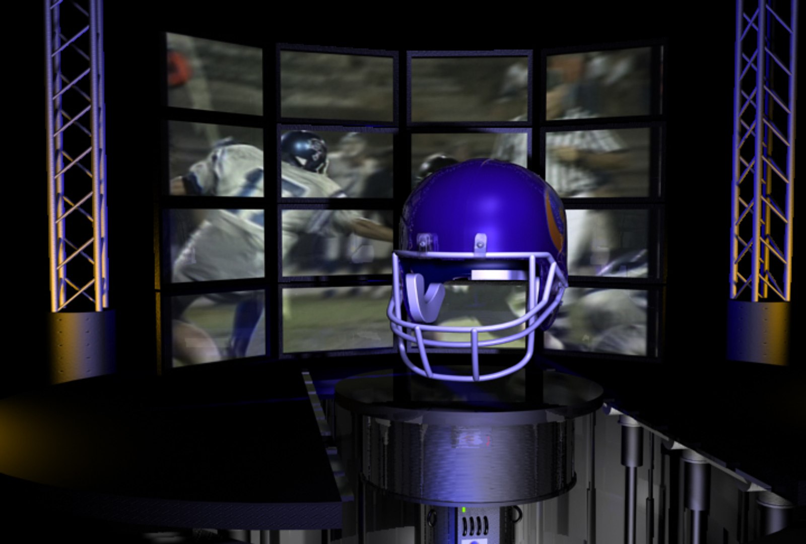 Football Animation Introduction 3d Model