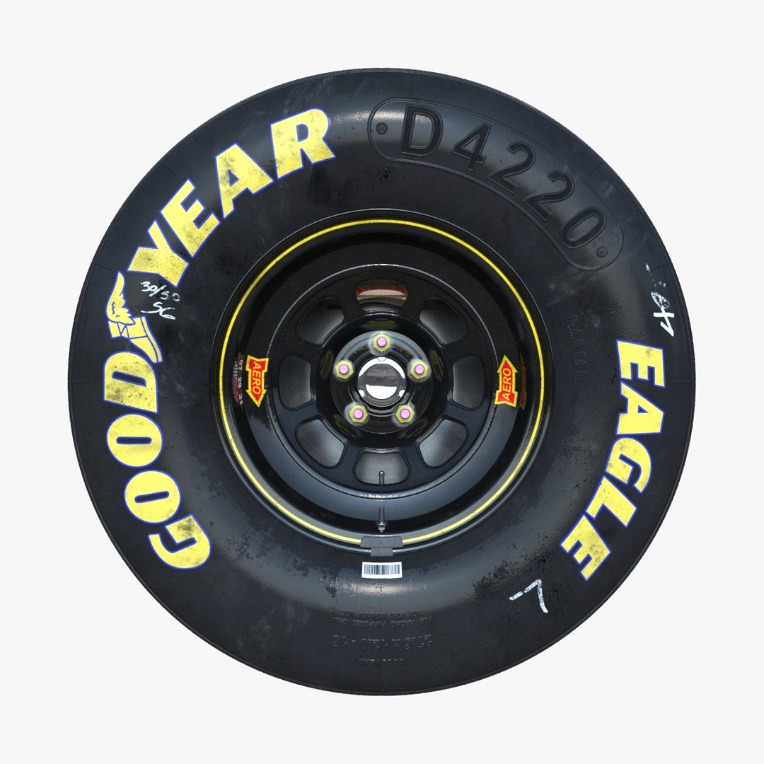 3d model nascar wheel brake disc