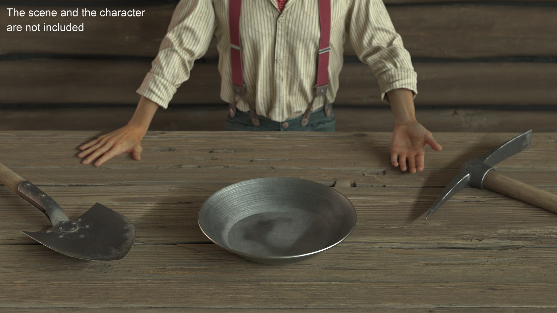 Gold Mining Metal Pan Model - TurboSquid 2309920