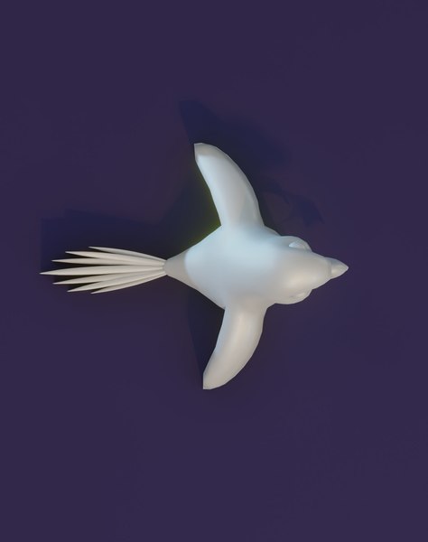 modelo 3d Modelo 3D de malla de base aparejada de loro Ara de dibujos ...