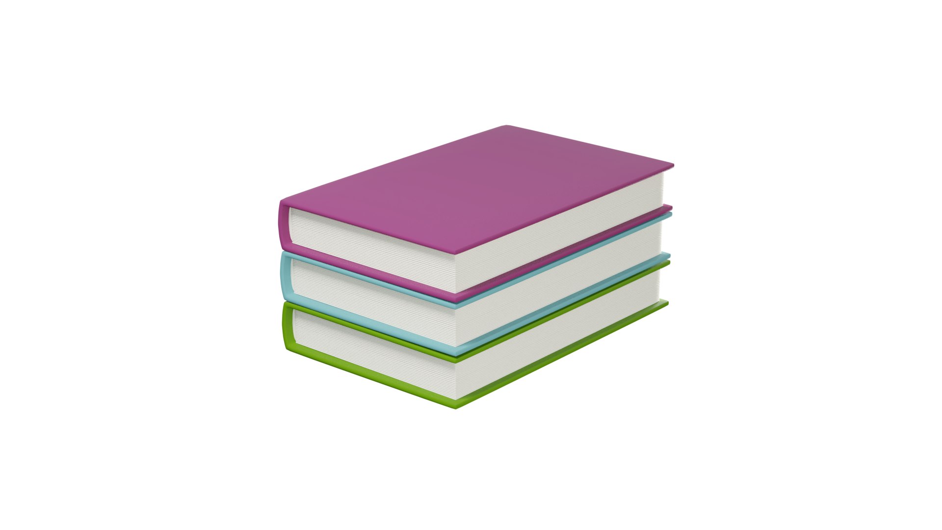 3D 3D Book Stack Set 02 Model - TurboSquid 2307402