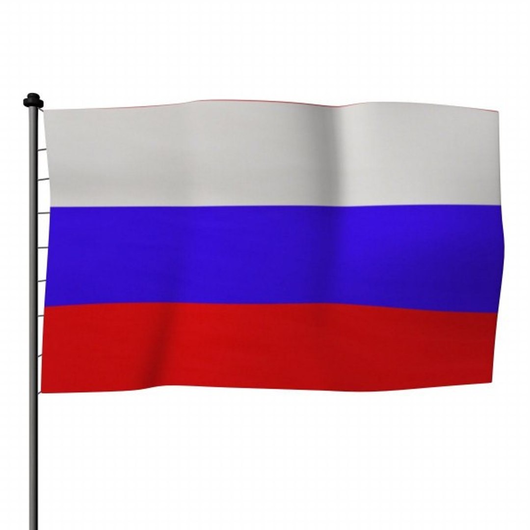 Flag Russia 3d Obj