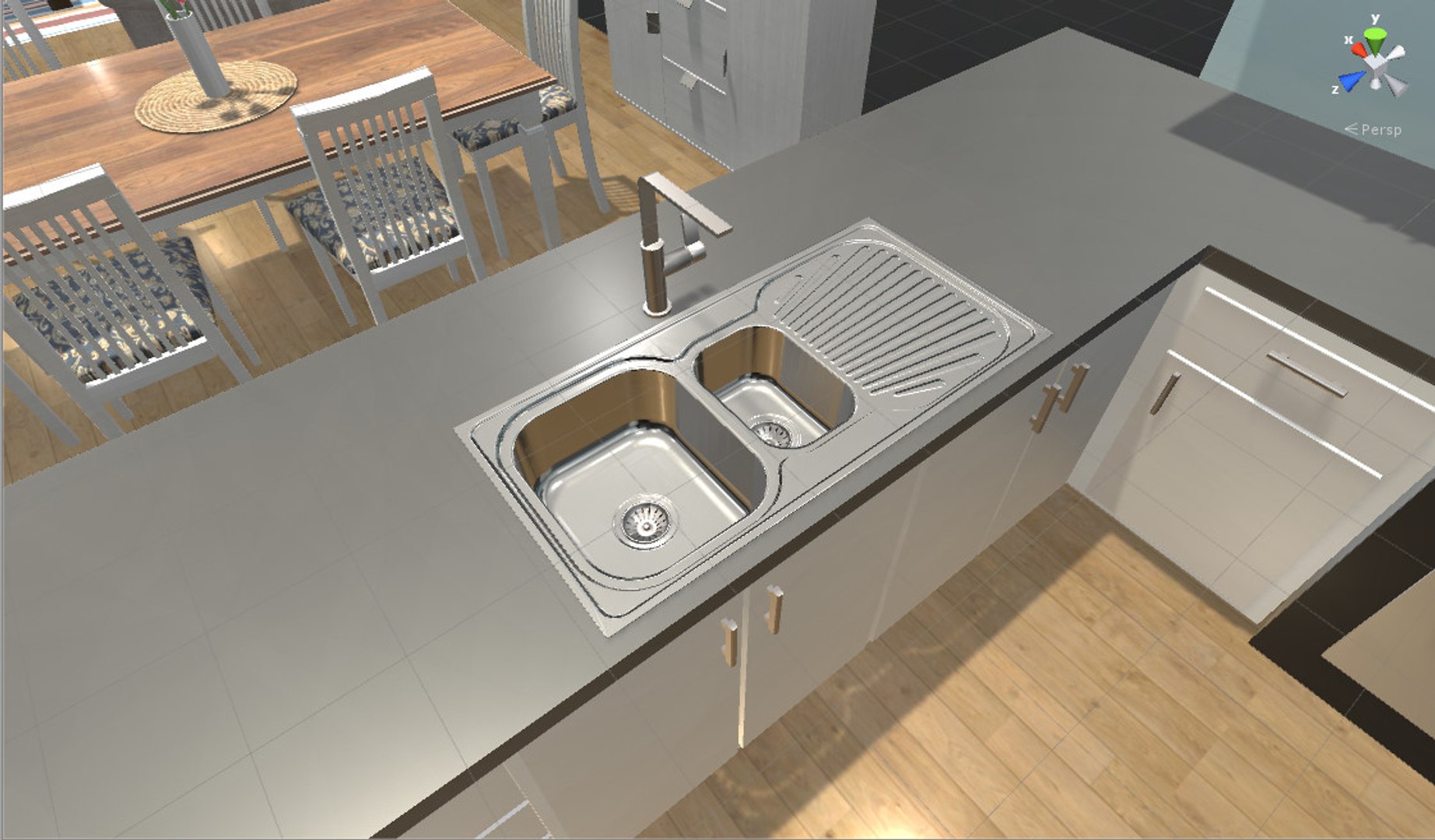 modern sink 3d model
