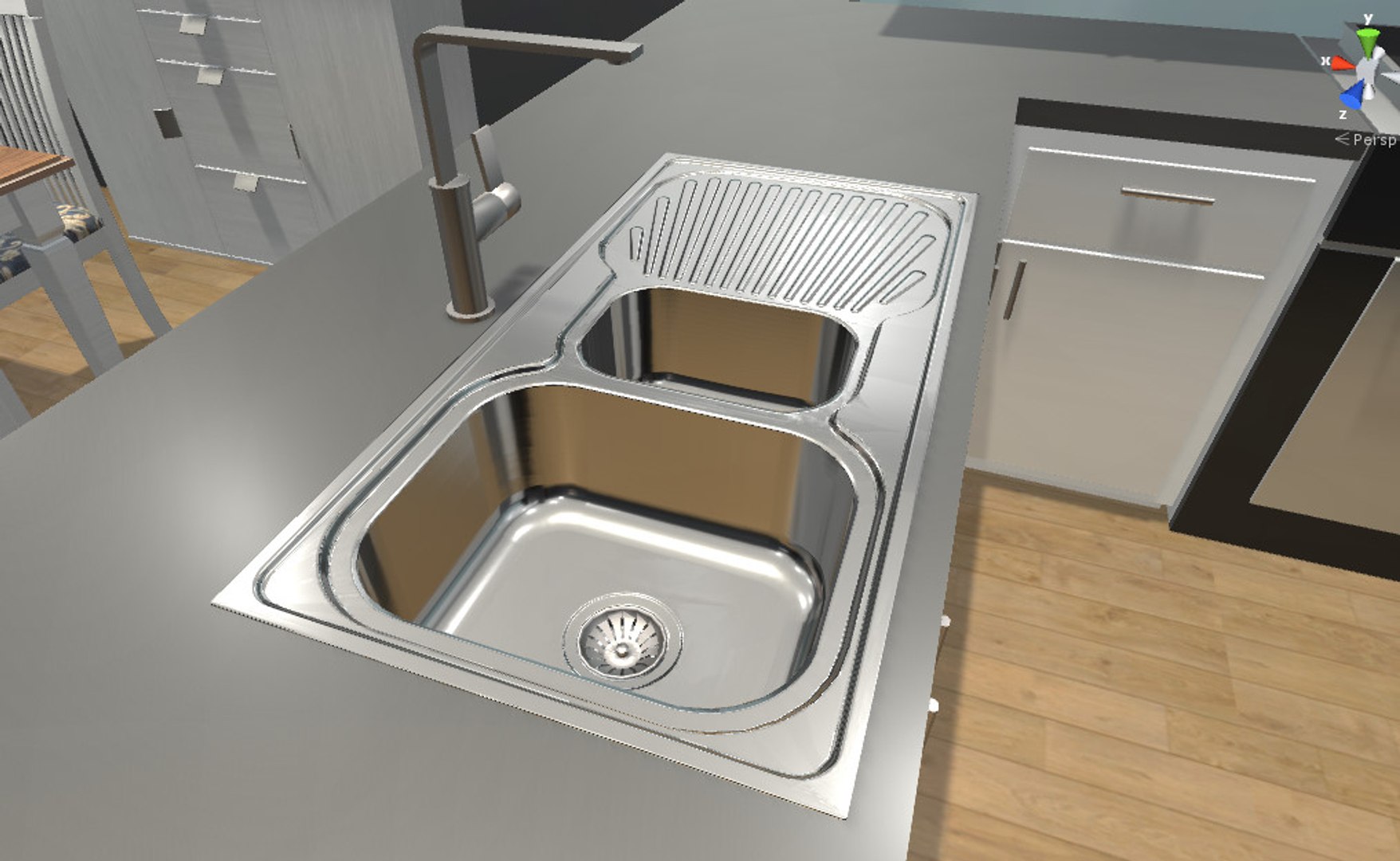 modern sink 3d model