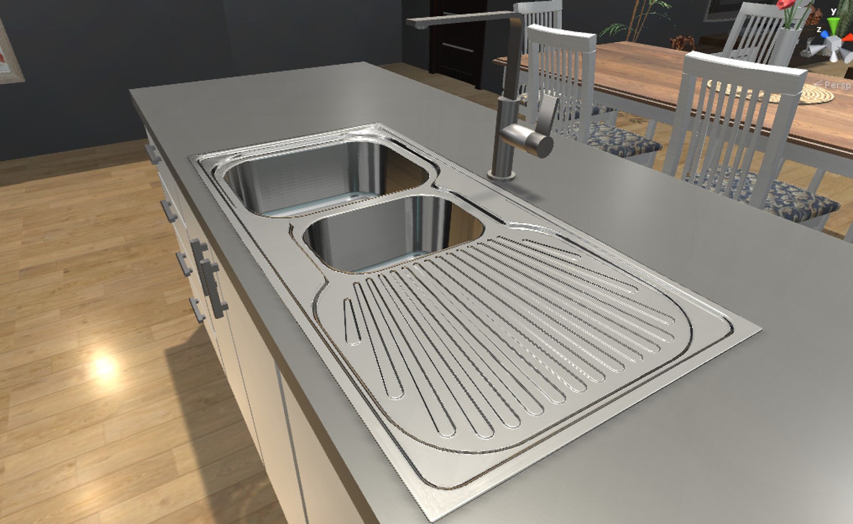 modern sink 3d model