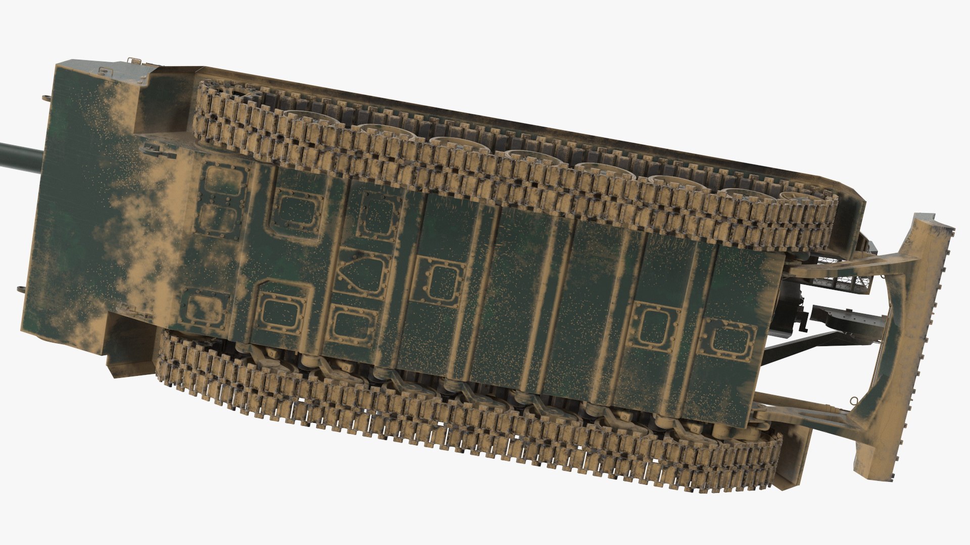 3D 2S7 Pion Self Propelled Heavy Artillery Dirty Model - TurboSquid 1942147