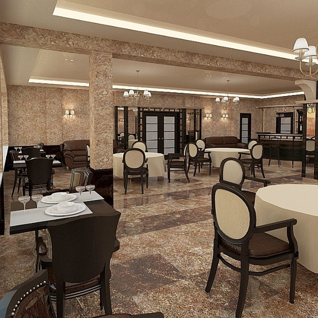 3d Bar Interior Model