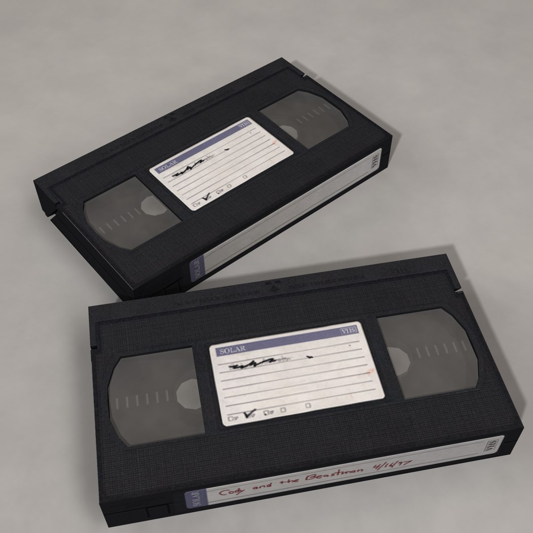 3d 13 Television Screen Vhs Tape Model