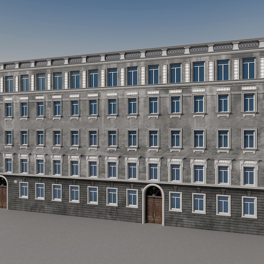 3d European Building Europe Model