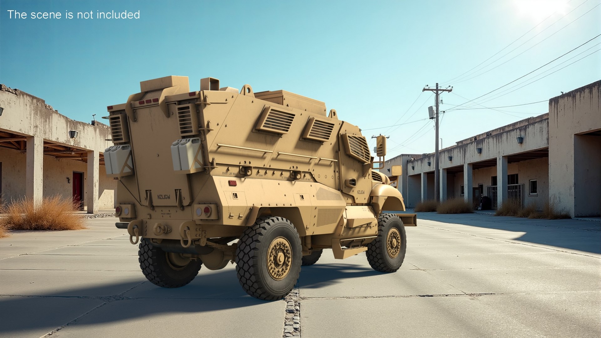 Military Armored Vehicle Sandy Simplified 3D Model - TurboSquid 2286734
