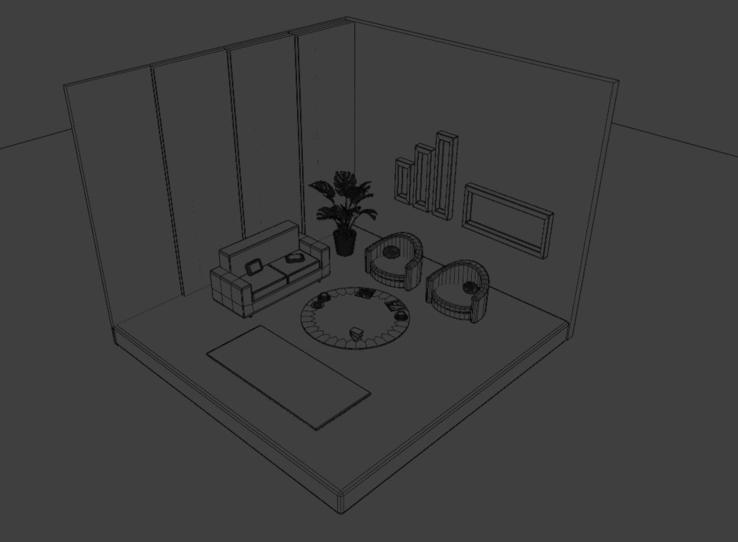 3D Cafe Model - TurboSquid 2424077
