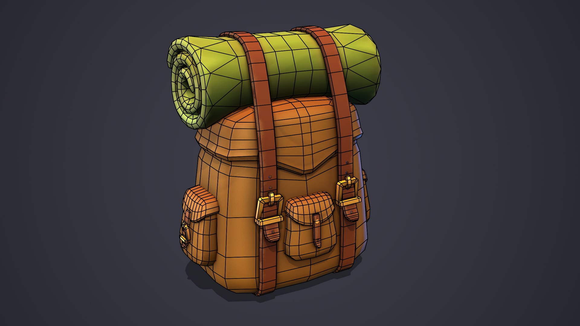 Stylized Backpack - Lowpoly Model 3D Model - TurboSquid 2154392